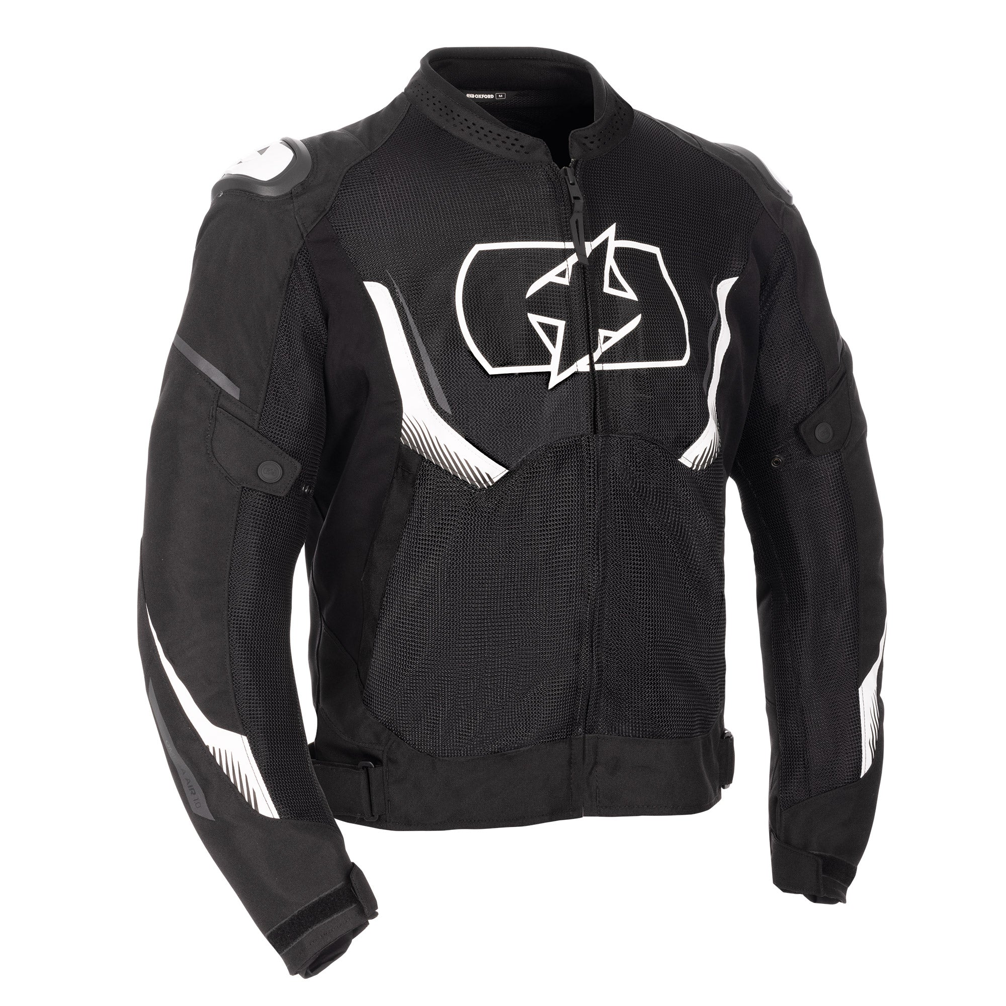 Oxford Omega 1.0 Air MS Jkt Blk/Wht – Bridge Motorcycles Limited
